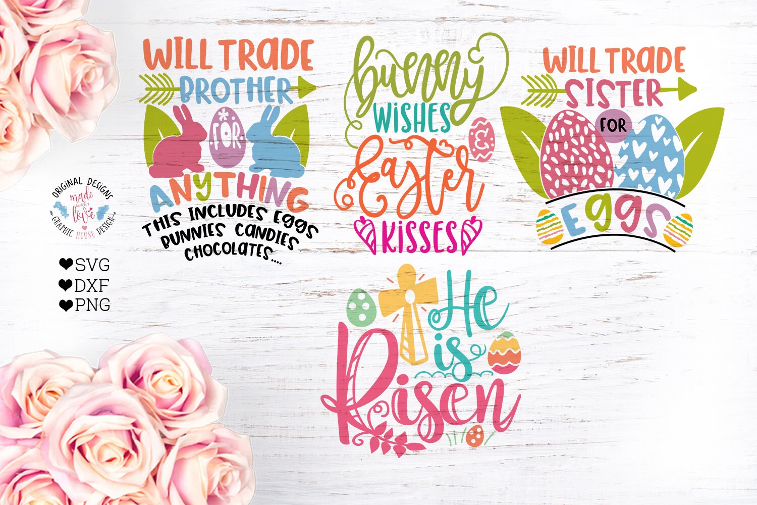 Easter Cut Files Bundle Contains Ten Different Easter Designs - Etsy Canada