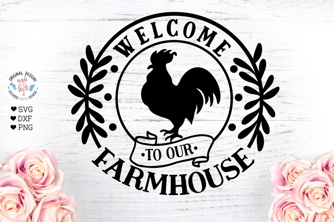 Bienvenue dans notre svg ferme, coq, ferme svg, svg fermière, fichier ...