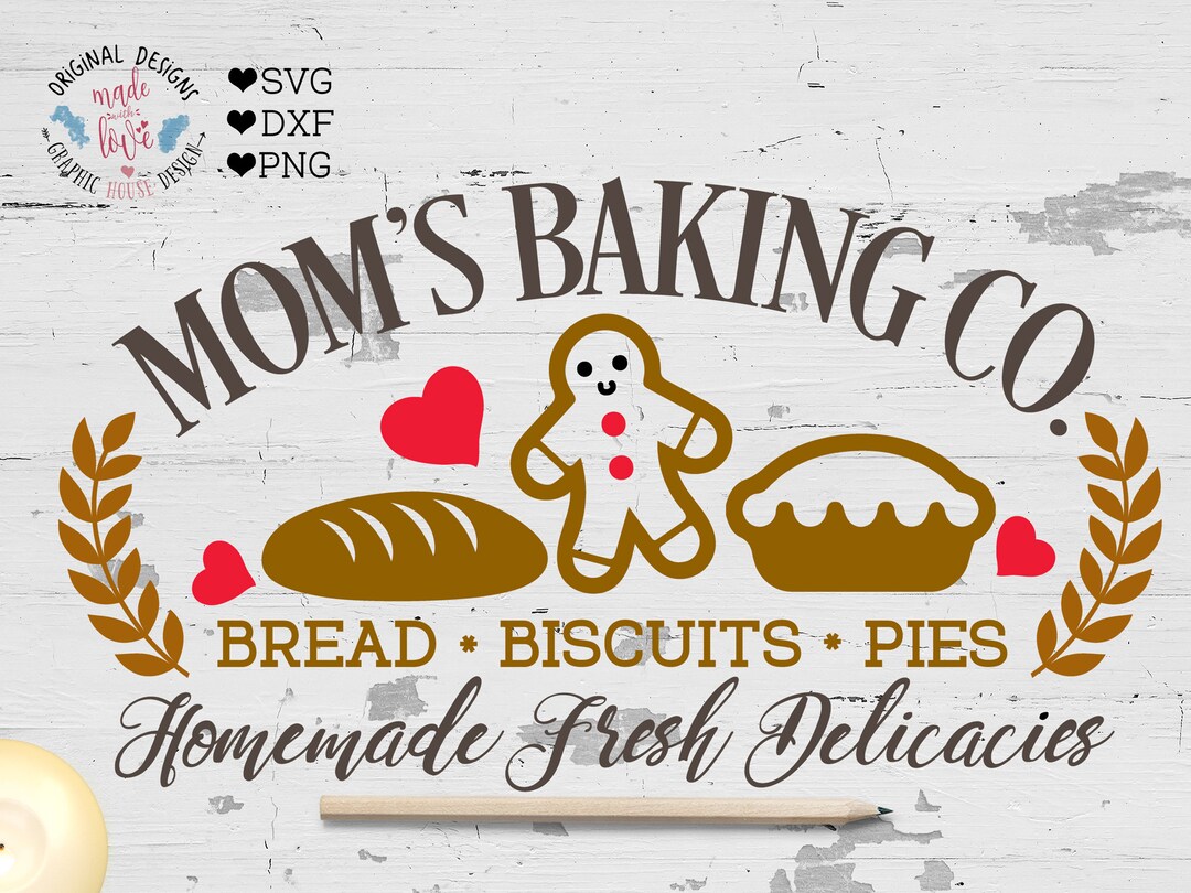 Panadería de mamá svg, horneado svg, mamá svg, cocina svg, cocina svg ...
