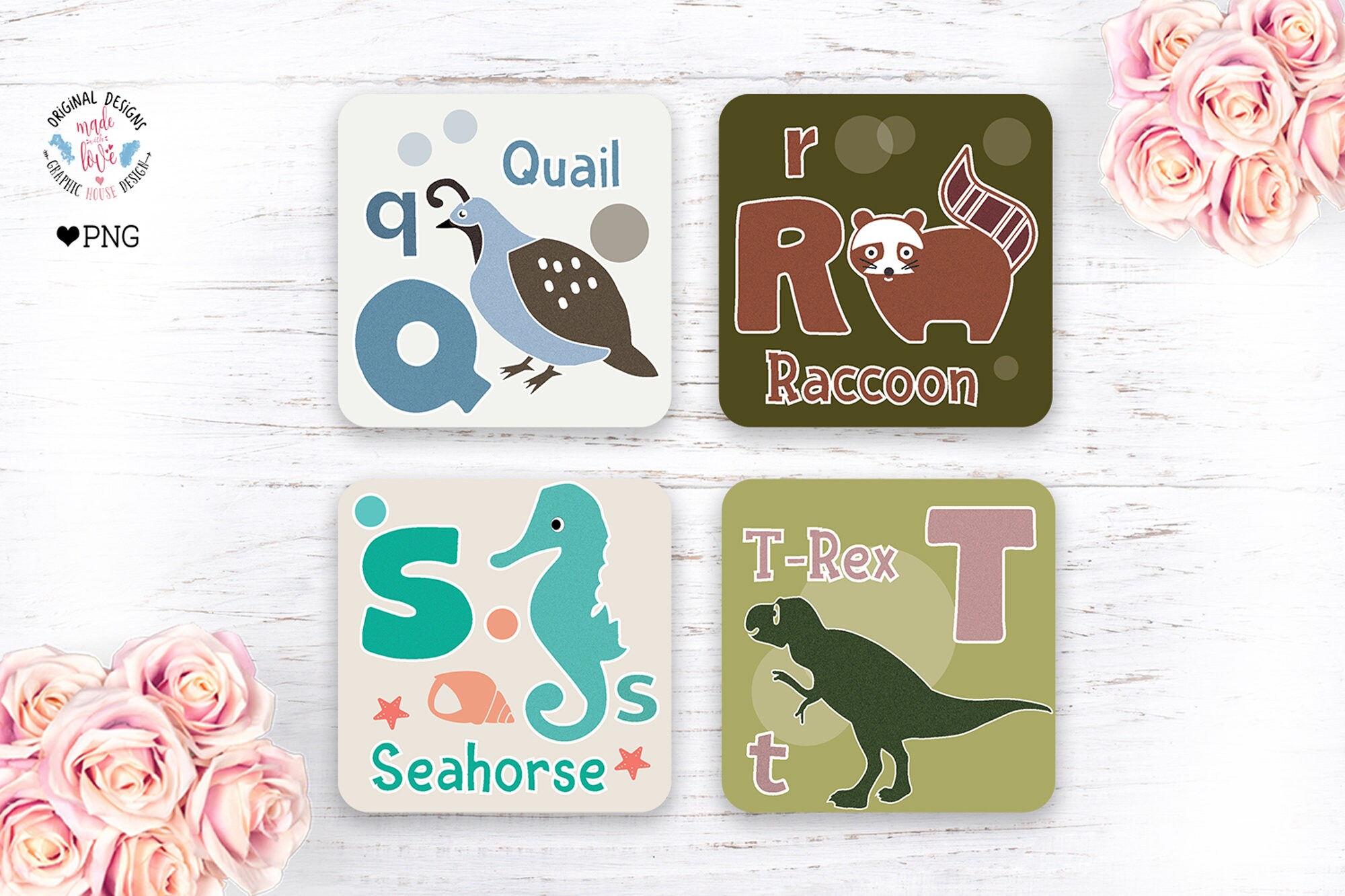 Alphabet Cards Printable Alphabet Animals Alphabet Alphabet | Etsy