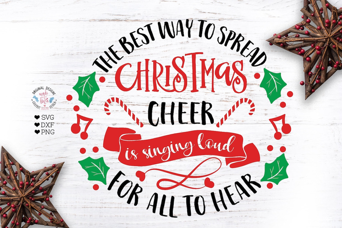 Spread Christmas Cheer SVG Christmas Cheer svg Christmas | Etsy