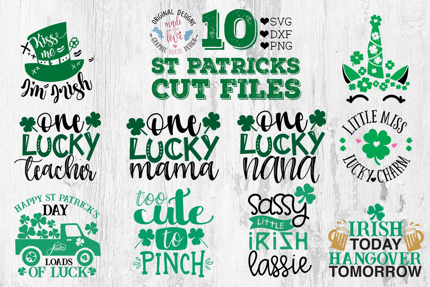 St Patricks Day SVG St Patricks Cut Files in SVG DXF and | Etsy