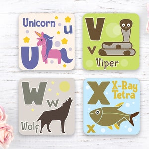 Alphabet Cards, Printable Alphabet, Animals Alphabet, Alphabet ...