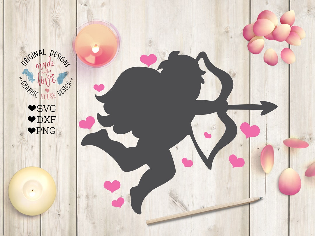 Cupid SVG, Valentine's Day Cut File, Silhouette Cameo, Cricut, Love Svg ...
