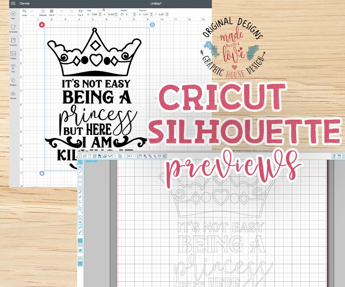 Princess Svg File It's Not Easy Being a Princess but Here - Etsy
