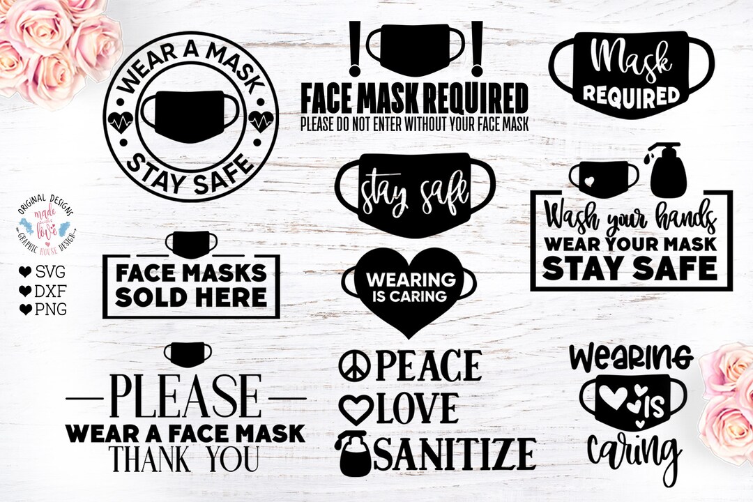 Quarantine Svg, Stay Safe Bundle, Social Distancing Svg, Face Mask Svg ...