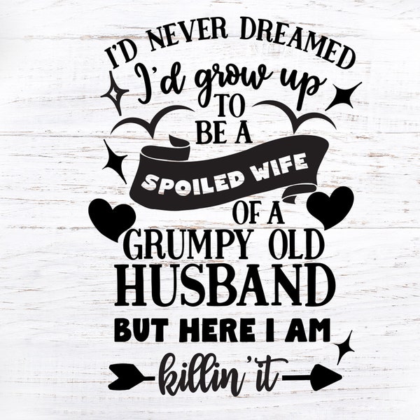 Husband and Wife Svg - Etsy