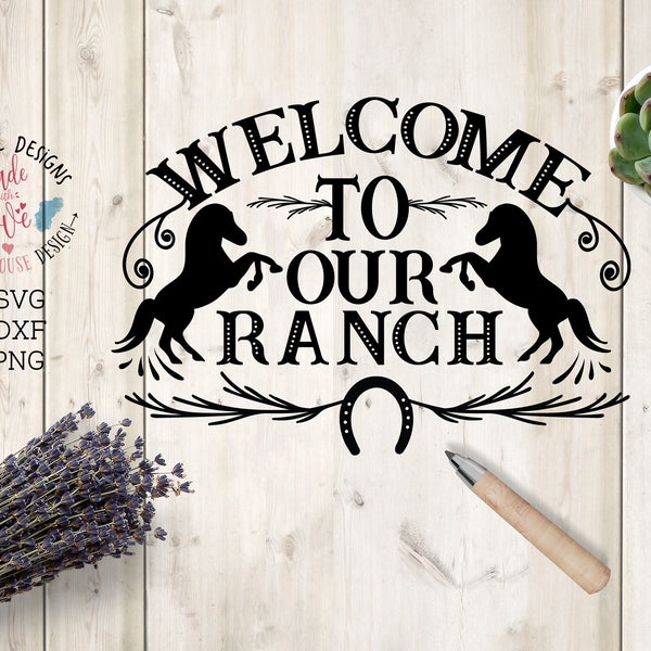 Welcome to the Ranch Svg - Etsy
