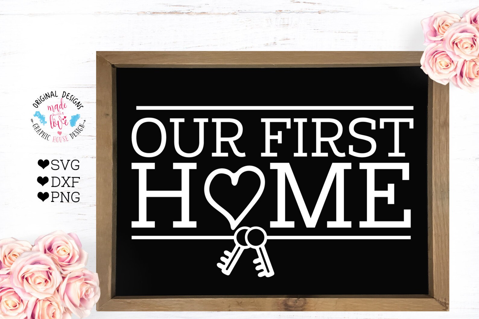 Our First Home Cut File in SVG DXF PNG New Home Svg New - Etsy