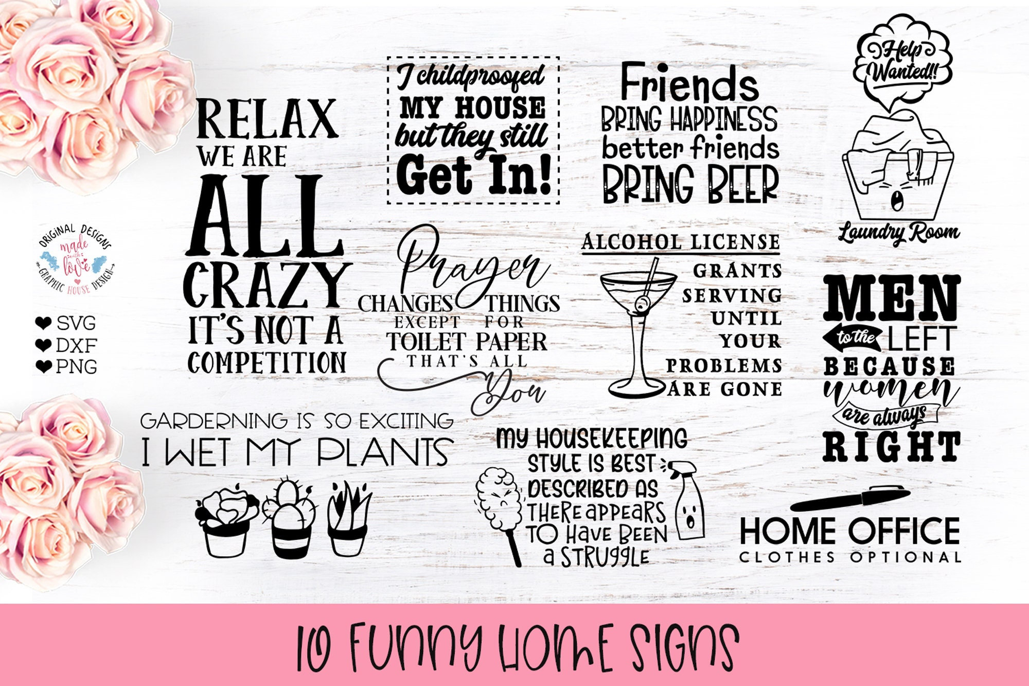 Funny Home Signs Cut Files Home Svg Funny Bathroom Svg - Etsy