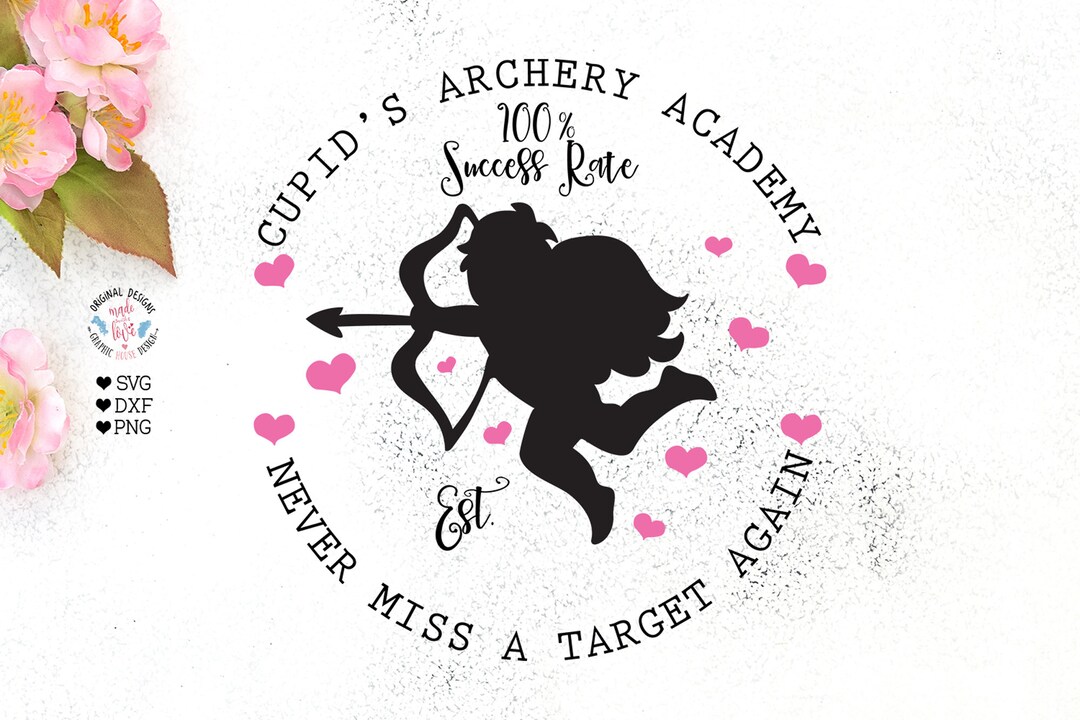 Cupid’s Archery Academy Cut File and Sublimation File, Cupid Cupid Svg ...