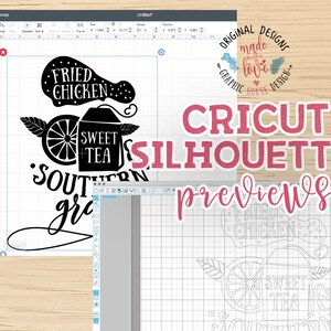 Southern Grace Svg, South Svg, Fried Chicken, Sweet Tea and Southern ...