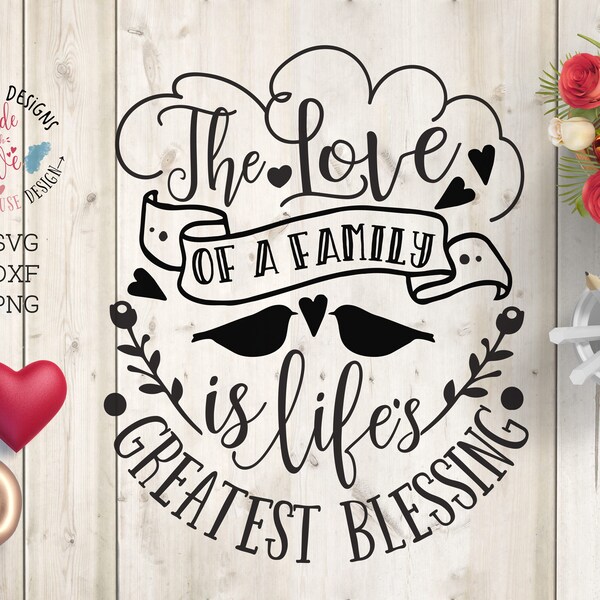 Family is Life Greatest Blessing Svg - Etsy