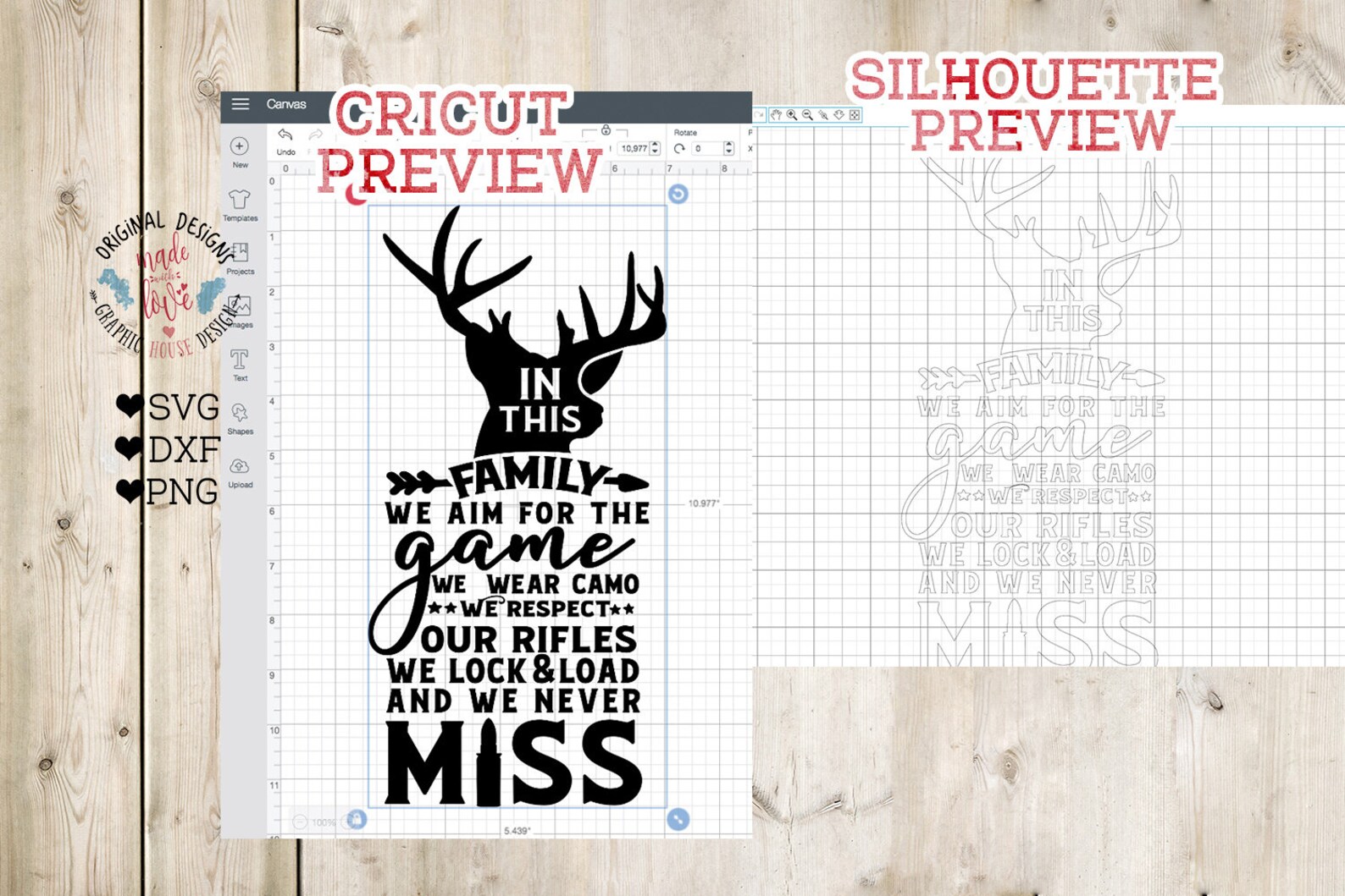 Family Svg Hunting Svg in This Family We Aim for the Game - Etsy