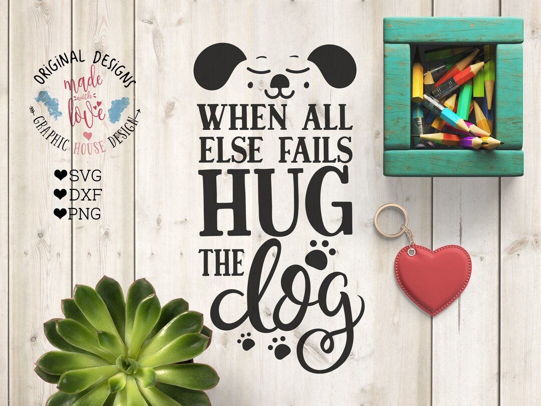 Dog SVG, Dog Cut File in SVG, Dxf, Png, Dog Printable, Home Decor ...