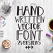 Handwritten Vector Font for Crafters SVG DXF EPS Version | Etsy