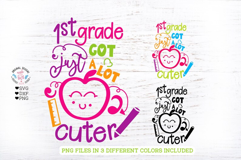 Back to School Svg First Grade Svg First Grade Just Got - Etsy