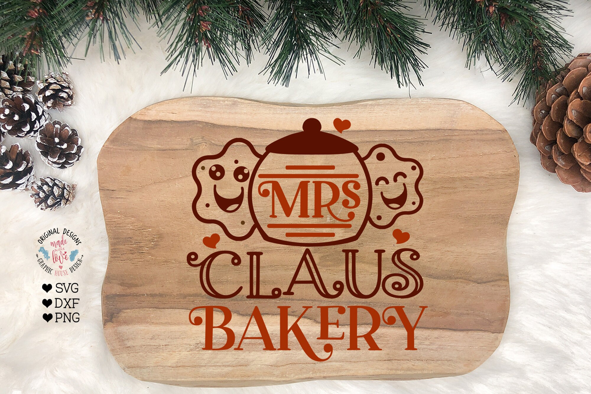 Mrs Claus Bakery Christmas Kitchen svg Christmas sign svg | Etsy