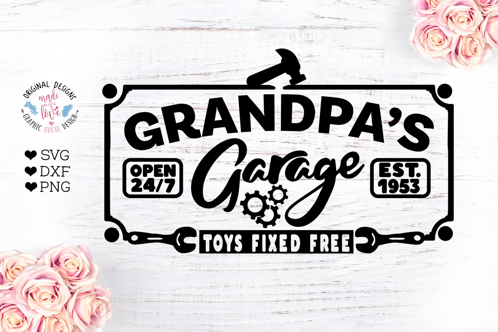 Grandpas Garage Svg Grandpa Svg Grandfather Svg Garage | Etsy