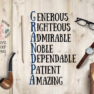 Grandpa Svg, Grandpa Acronym Cut File in SVG, DXF, PNG, Grandpa Dxf ...