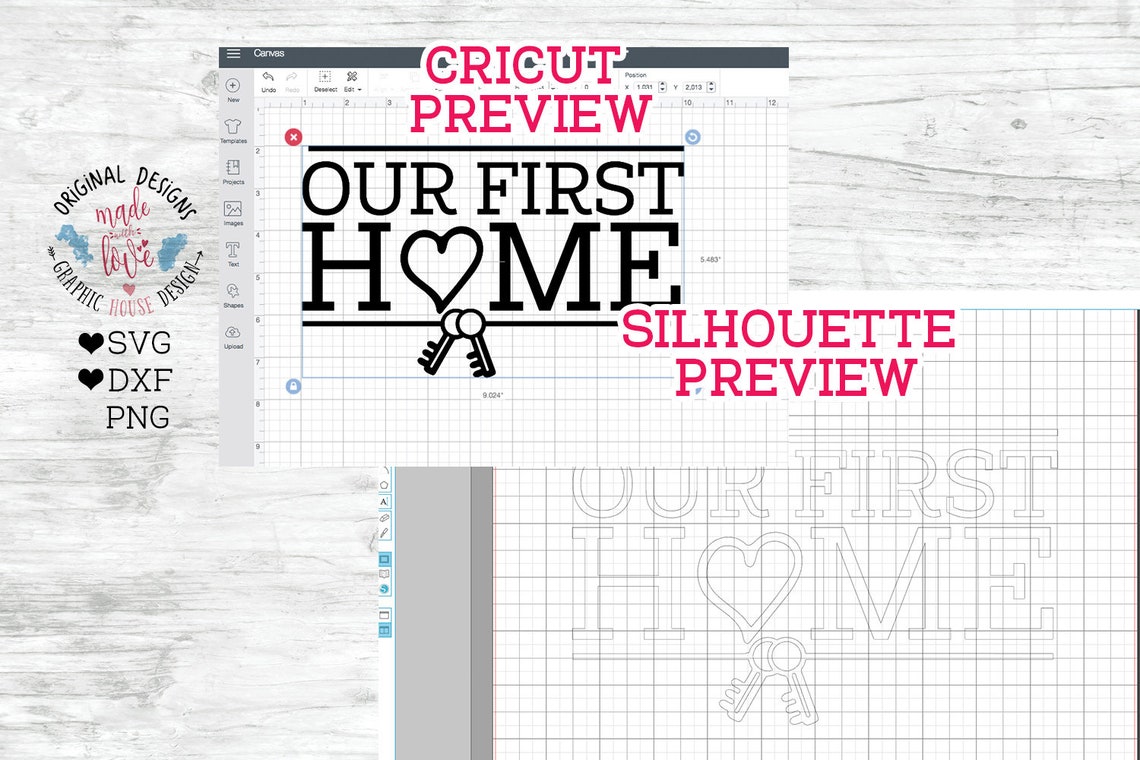 Our First Home Cut File in SVG DXF PNG New Home Svg New - Etsy