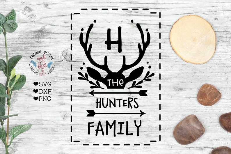 Family Name Frame SVG Deer Frame SVG Dxf Png Hunter Frame - Etsy