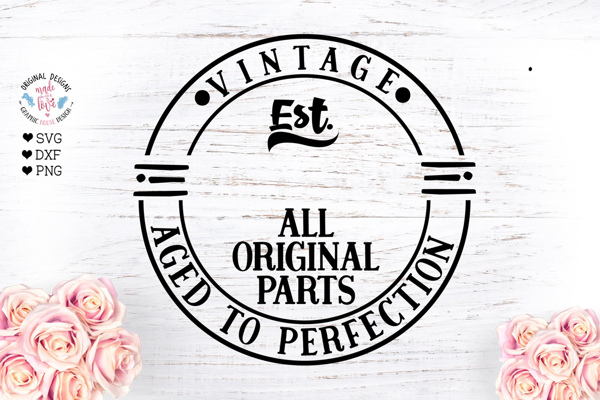 Vintage Est. Birthday Svg File Funny Birthday Svg Funny - Etsy