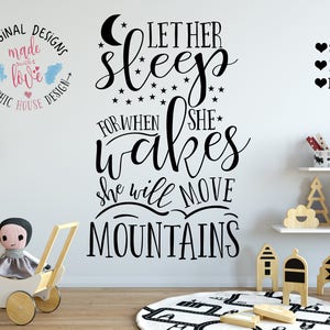 Girl Svg Nursery Svg Baby Svg Let Her Sleep for When She - Etsy