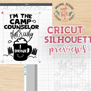 Camp Cut File disponible en SVG DXF y PNG Camp Counselor - Etsy México