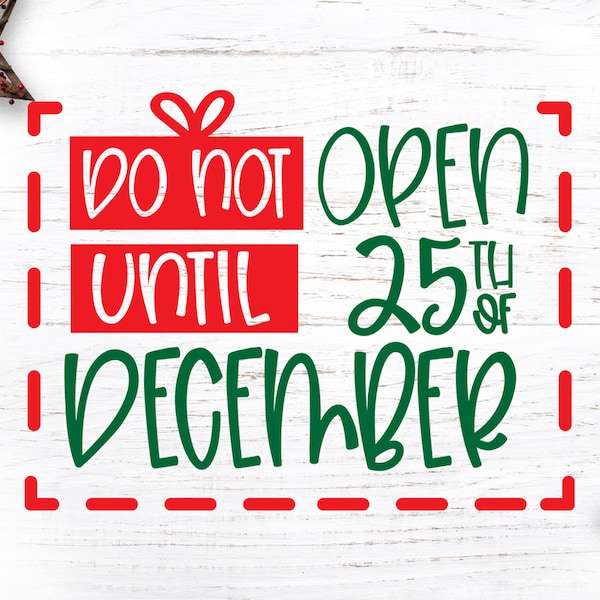 Do Not Open Until - Etsy