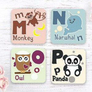 Alphabet Cards, Printable Alphabet, Animals Alphabet, Alphabet ...