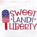 America Flag Popsicle Sweet Land of Liberty Cut File, 4th of July Kids ...