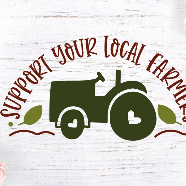 Support Your Local Farm Sign - Etsy