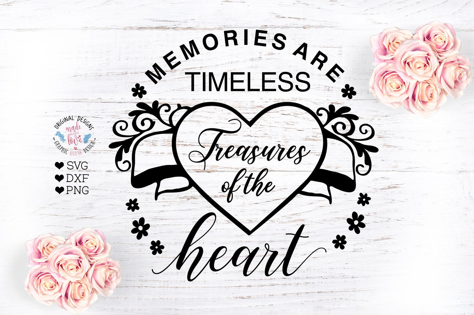Memories Are Timeless Treasures of the Heart Family Svg - Etsy