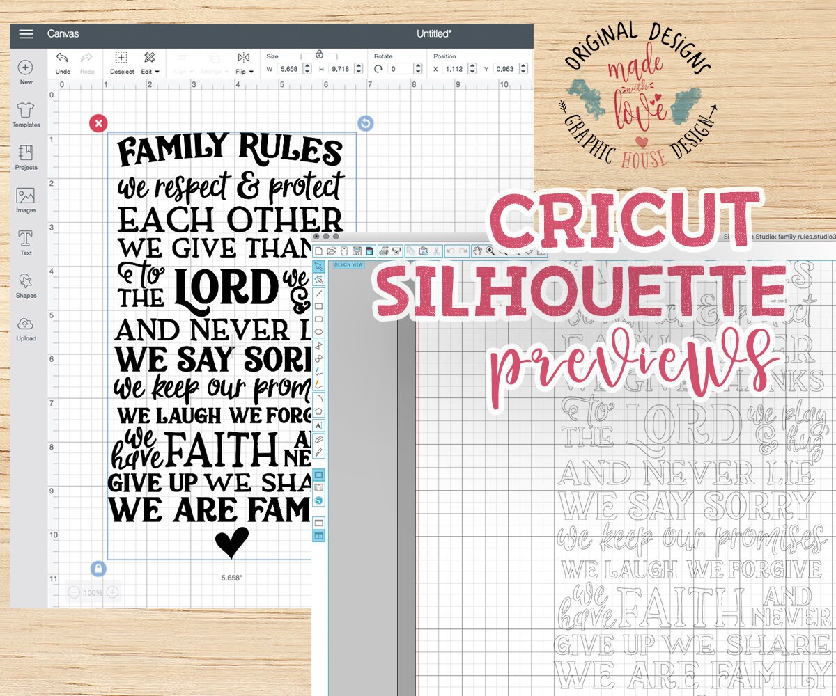 Family Rules Svg Family Rules Cut File in SVG DXF PNG - Etsy Australia