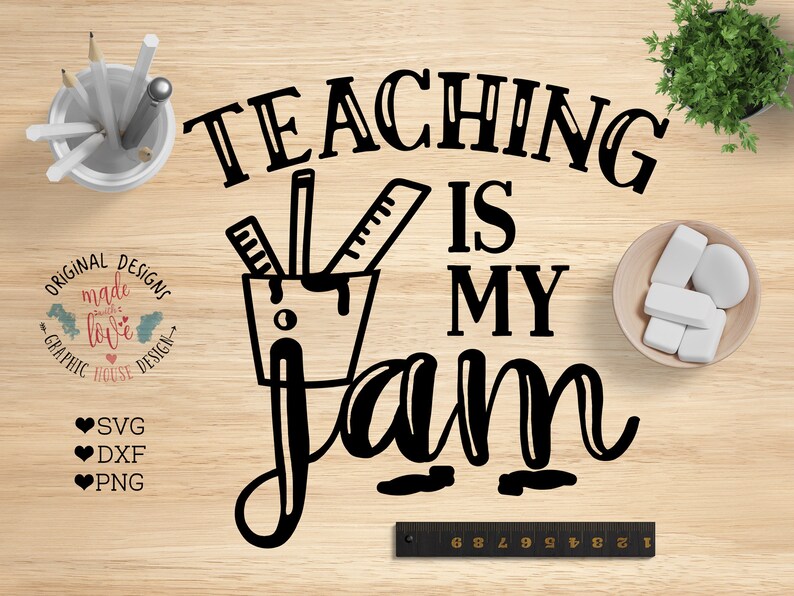 Teaching is My Jam Svg Cut File Teaching Svg Teachers Svg | Etsy