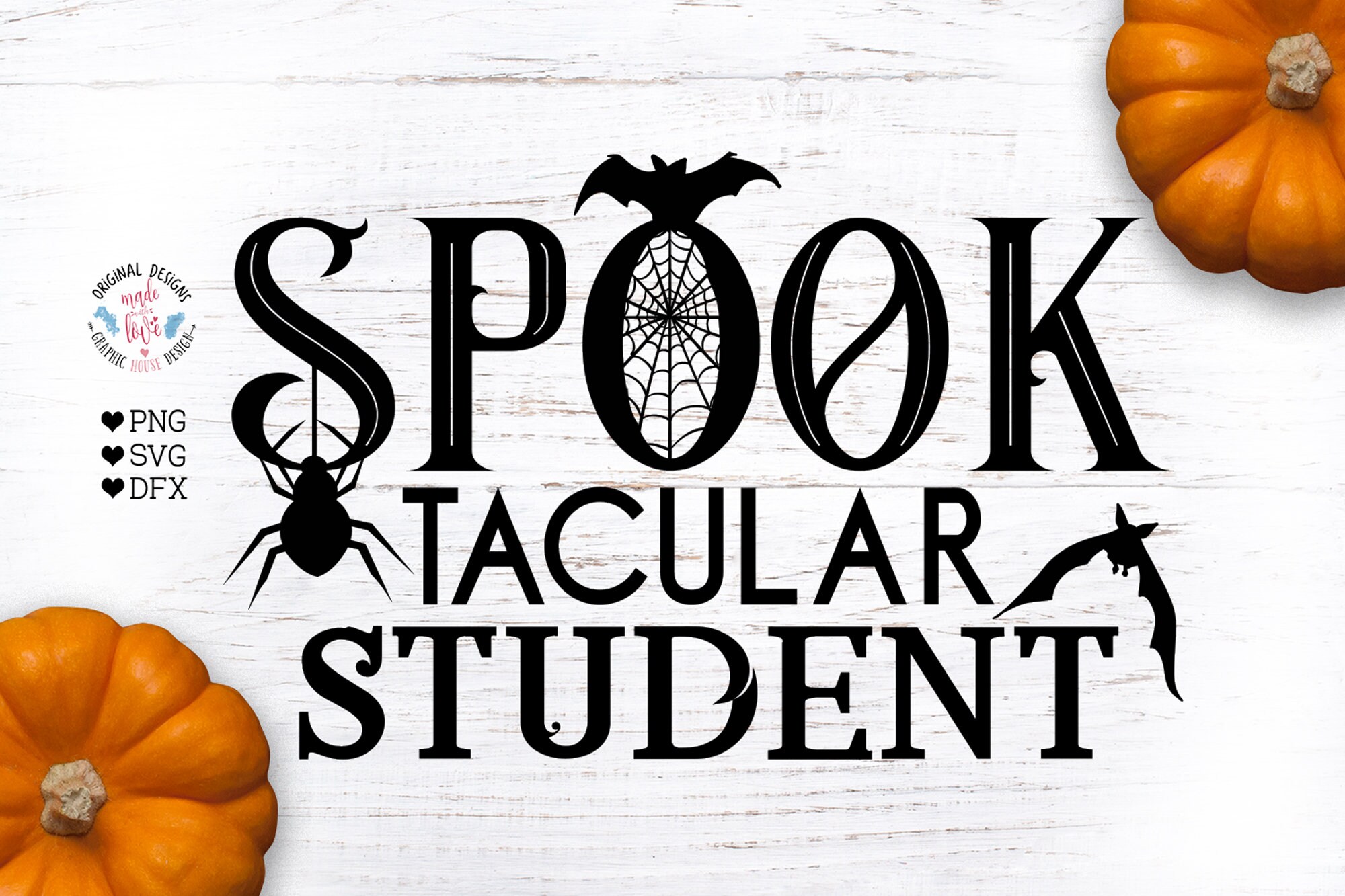 Spooktacular Teacher Halloween Cut File in SVG DXF and PNG - Etsy