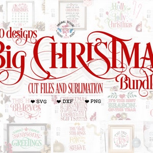 Christmas, Christmas Svg, Christmas Cut Files, Christmas Bundle ...