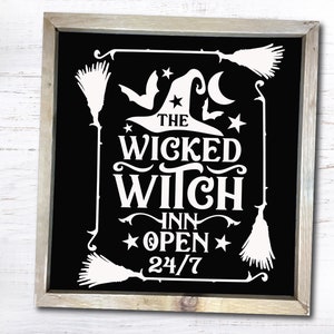 Wicked Witch Inn, Witch SVG, Halloween Sign Svg, Witch Sign Svg ...