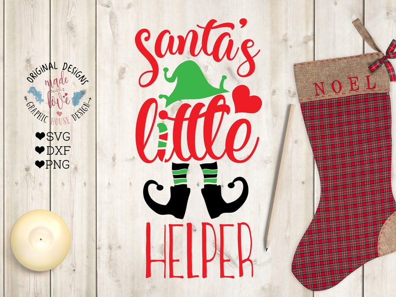 Elf Svg Santa's Helper Svg Santa's Little Helper in - Etsy