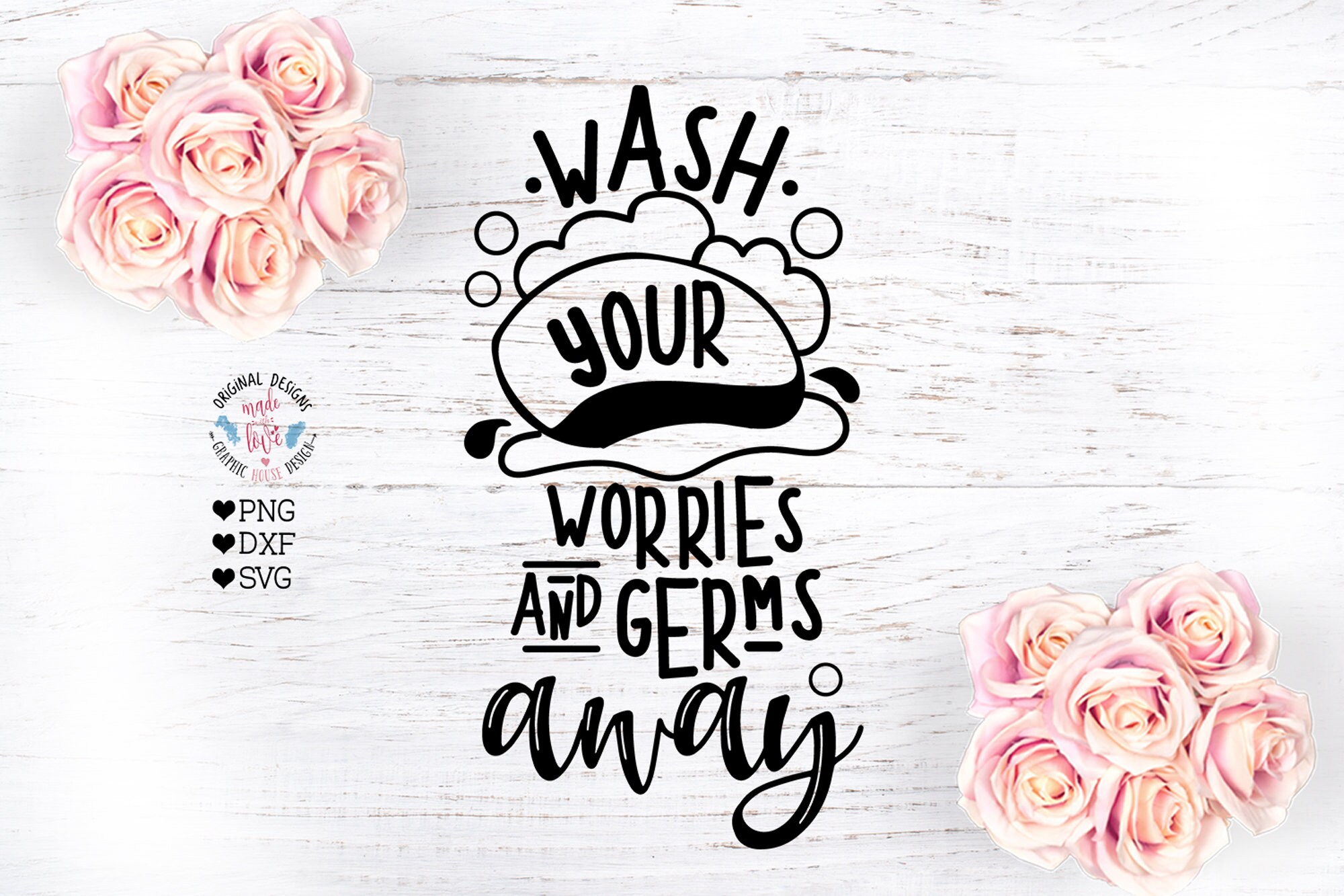 Wash Your Worries Away Wash Svg Wash Your Hands Svg | Etsy