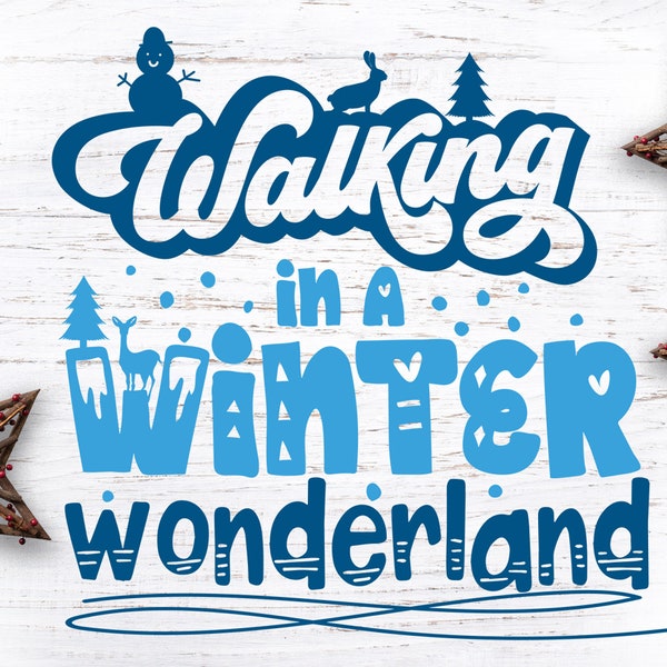 Walking in a Winter Wonderland Snowman Svg - Etsy Canada