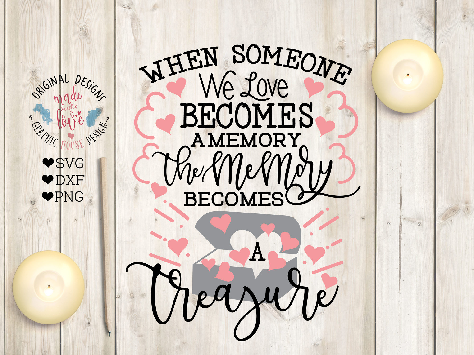 Sympathy Svg File When Someone We Love Becomes a Memory the - Etsy