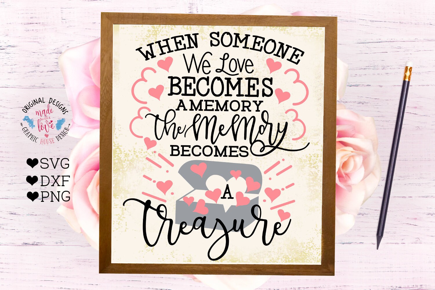 Sympathy Svg File When Someone We Love Becomes a Memory the - Etsy