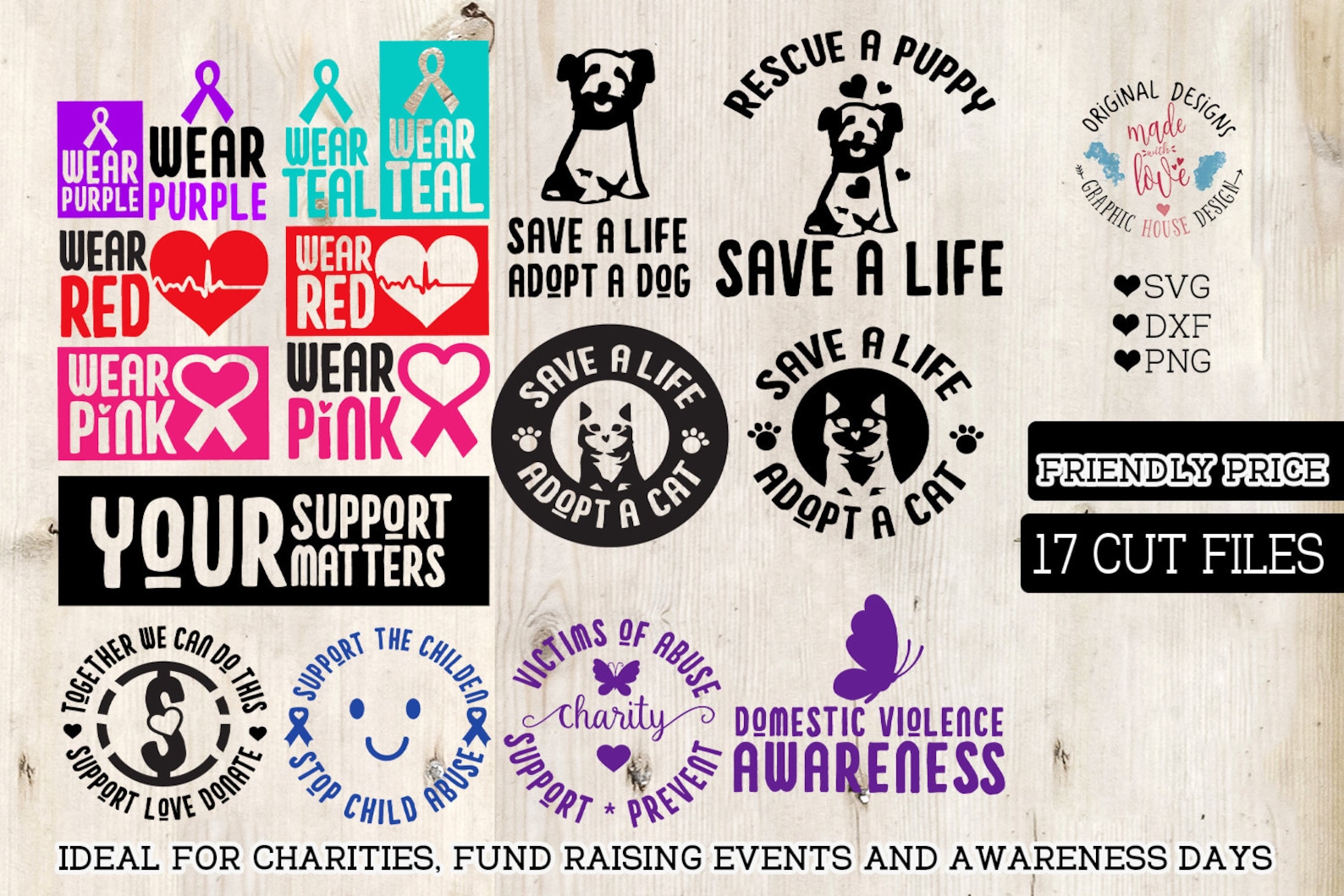 Fundraising Svg Charity Svg Donation Svg Cancer Awareness - Etsy