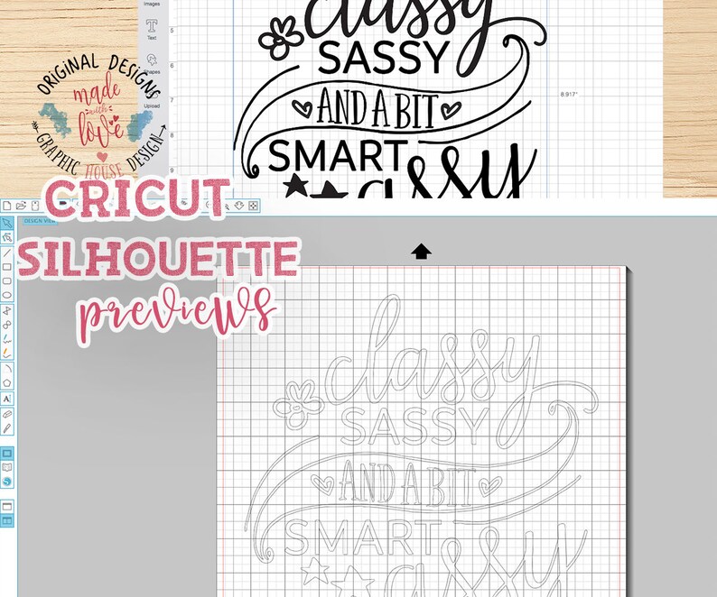 Classy Sassy And A Bit Smart Assy Svg Cutting File Silhouette Sassy Svg