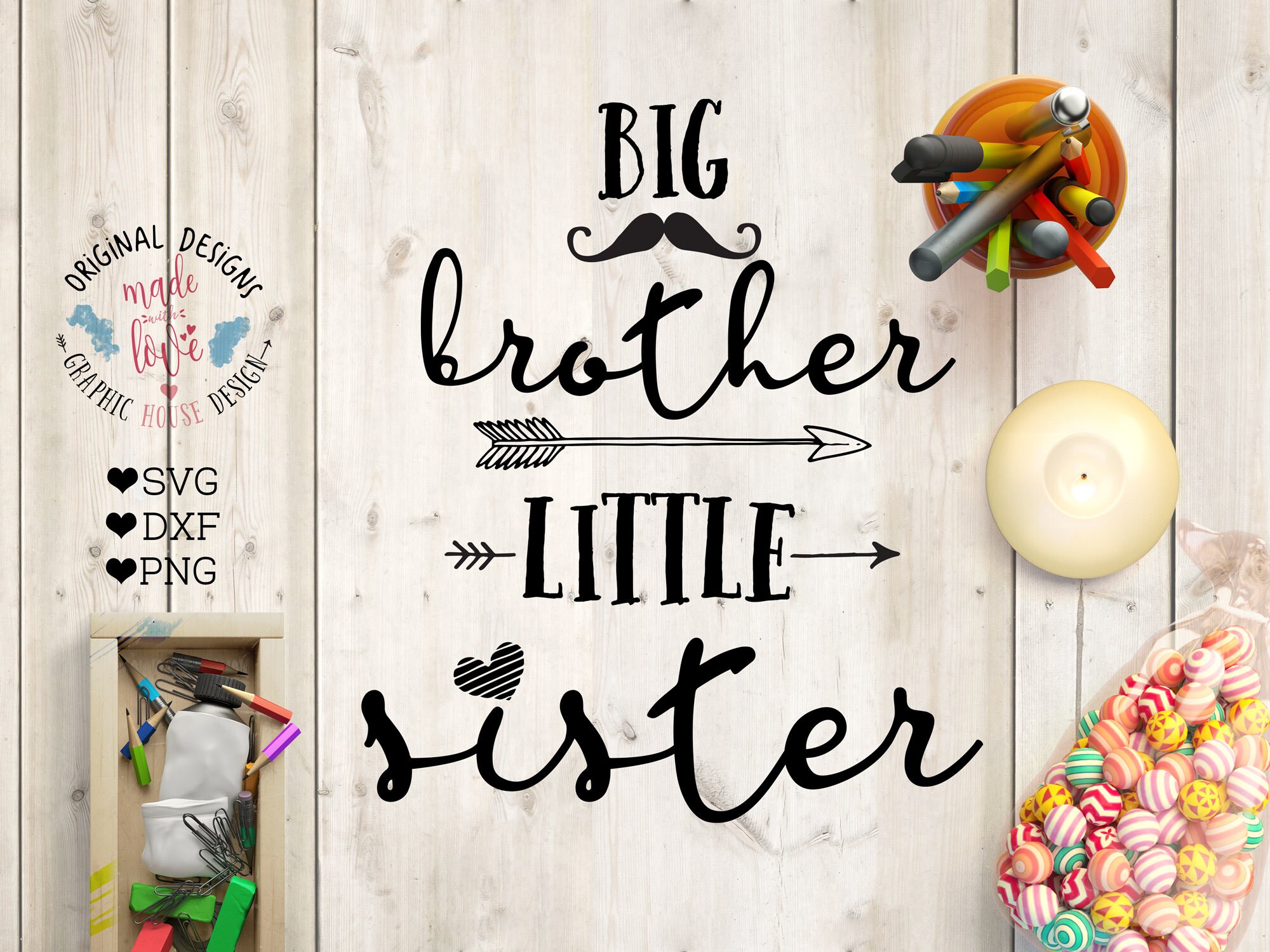 Niños svg bebé svg hermano mayor svg hermana pequeña svg - Etsy México