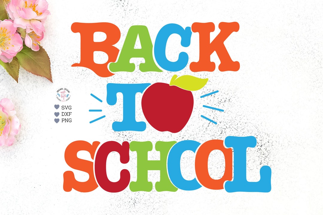 Back to School Cut File, Back to School Svg, Back to School Clipart ...