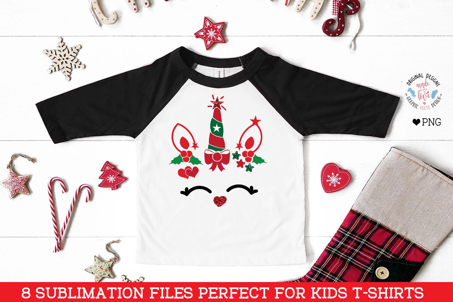 Sublimation Christmas Designs Christmas Kids T-shirt - Etsy