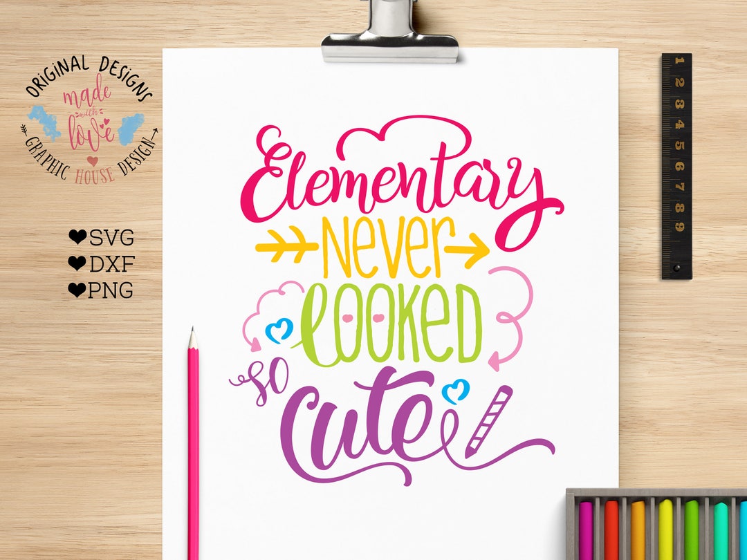 Back to School Svg, Elementary Svg, First Grade Svg, Second Grade Svg ...
